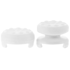 solustre 2pcs ps4ps5 joystick stick cover ps4controller joystick grip covers silicone button cover joystick protective cover joystick caps thumb white button cap