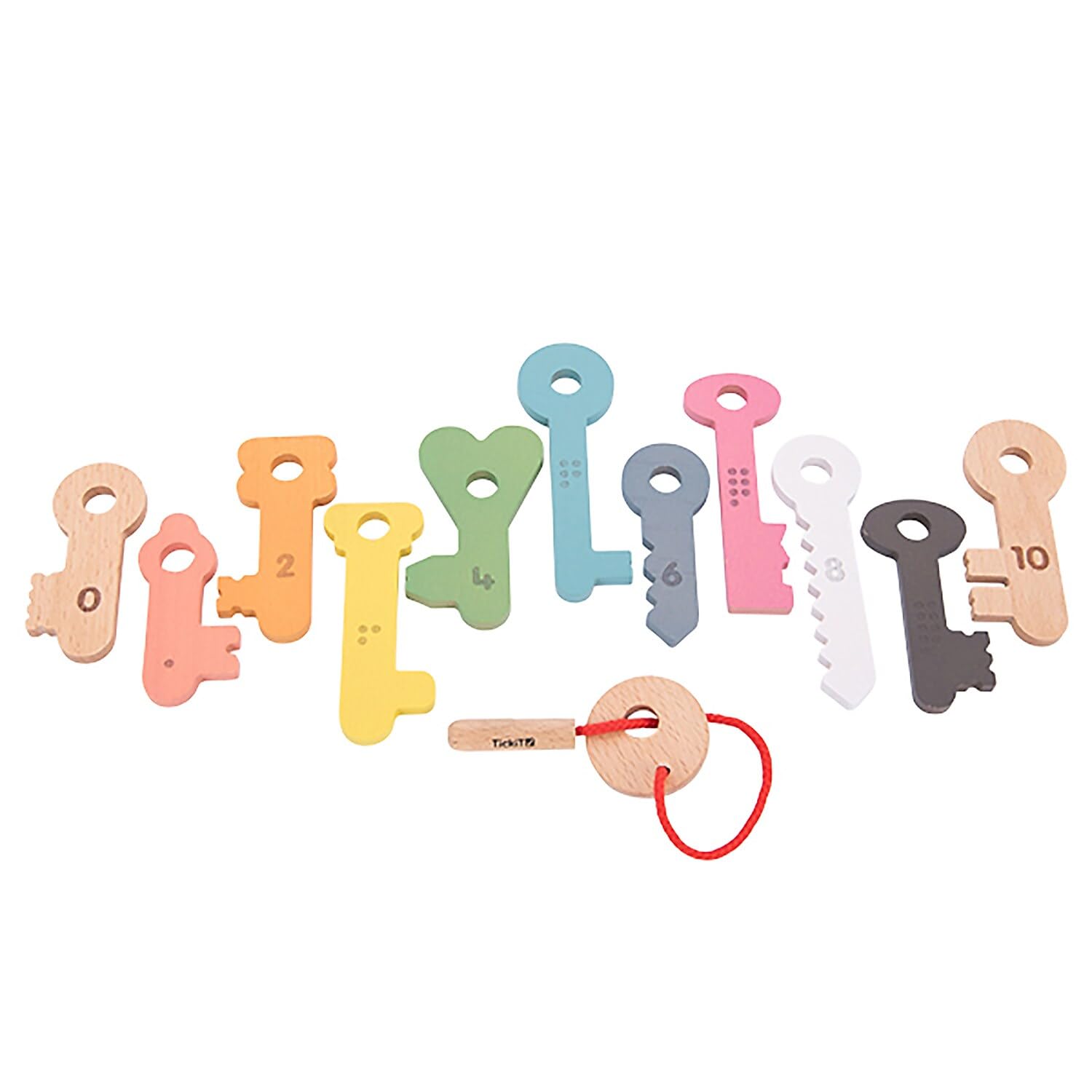 TickiT Rainbow Wooden Keys