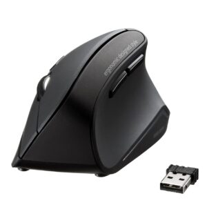 sanwa 2.4g wireless ergonomic mouse, optical vertical computer mice, silent noiseless click, (800/1200/1600 adjustable dpi, 6 buttons) compatible with macbook, laptop, windows, mac os