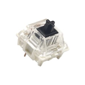 pack of gateron ks-9 g pro switches for mechanical gaming keyboards | plate mounted | pre lubed (gateron pro black, 65 pcs)