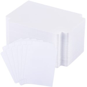 trading card divider cards card sorting tray plastic divider cards playing card seperator trading card organizer trading card pages for games sports supplies, 69 x 97 mm(50)