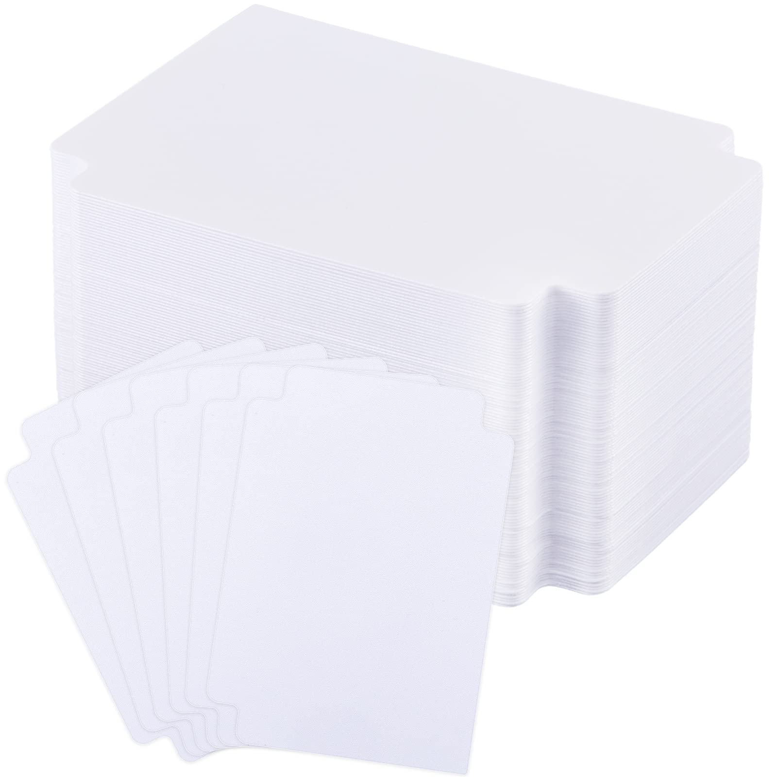 Trading Card Divider Cards Card Sorting Tray Plastic Divider Cards Playing Card Seperator Trading Card Organizer Trading Card Pages for Games Sports Supplies, 69 x 97 mm(50)