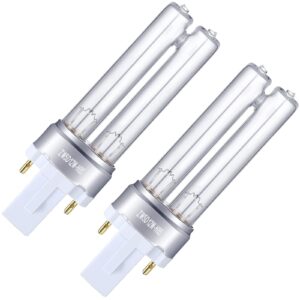 kittmip lb4000 replacement bulb,lb4000 uv-c bulb compatible with germ guardian models lb4000 ac4300bptca ac4825, ac4850 ac4850pt ac4900, ac4900ca ac5300b ac5350b ac5350w air purifier(2 pack)