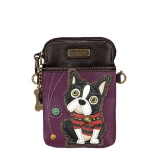 chala handbag chala boston terrier collection (small crossbody 5 x 7.5)