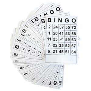 seetooogames bingo game cards sheets - paper bingo cards bulk reusable - bingo set for adults, family, party, large groups - pack of 120