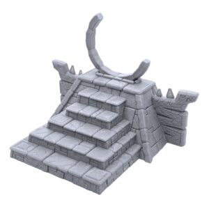 endertoys forgotten temple portal by makers anvil, 3d printed tabletop rpg scenery and wargame terrain for 28mm miniatures