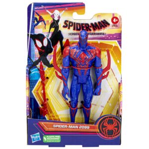 Marvel Spider-Man: Across The Spider-Verse Spider-Man 2099 Toy, 6-Inch-Scale Action Figure, Super Hero Toys, Ages 4 and Up