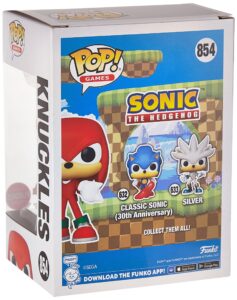 funko pop! games #854 sonic the hedgehog limited edition flocked knuckles