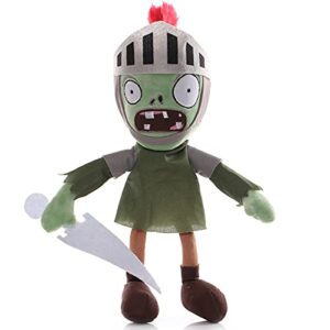 jhesao 12" pvz plants and knight zombies plush toys normal zombies pvz plushies 1 2 stuffed soft doll knight zombie new