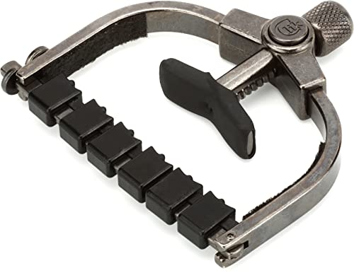 Made in the USA Paige Clik PC-12-ETI Guitar Capo for 12-String Guitars (Black Nickel), Made for 12 String Guitars with an Easy 1-Handed Adjustment with a Quick-Release Button