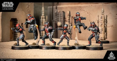 Star Wars: Legion Mandalorian Super Commandos Unit Expansion - Tabletop Miniatures Game, Strategy Game for Kids and Adults, Ages 14+, 2 Players, 3 Hour Playtime, Made by Atomic Mass Games