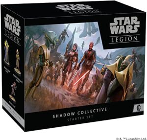 star wars: legion shadow collective mercenary starter set - tabletop miniatures game, strategy game for kids and adults, ages 14+, 2 players, 3 hour playtime, made by atomic mass games