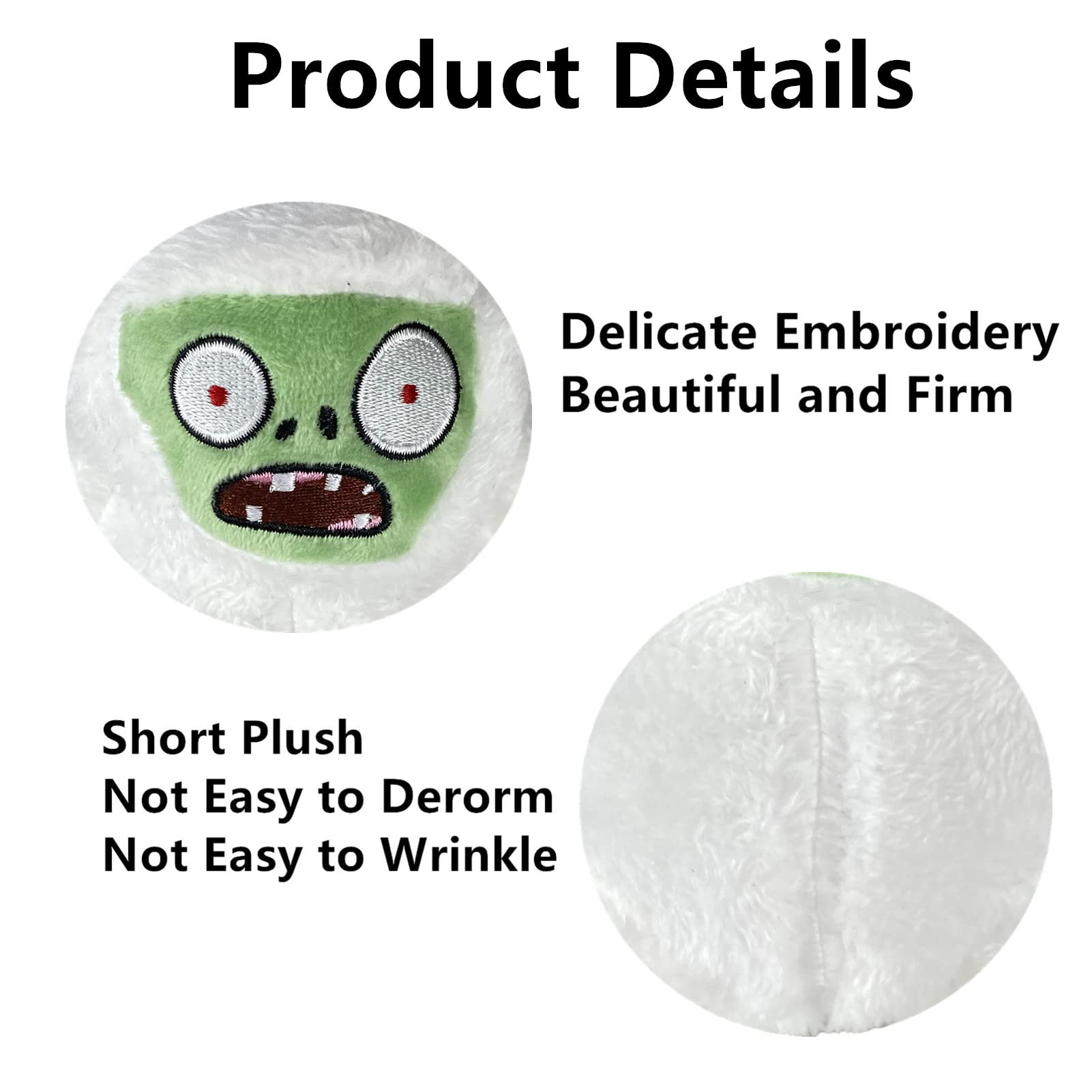 JHESAO 10" Plants and Yeti Plush Toys Normal Zombies PVZ Plushies 1 2 Stuffed Soft Doll Yeti Zombies New