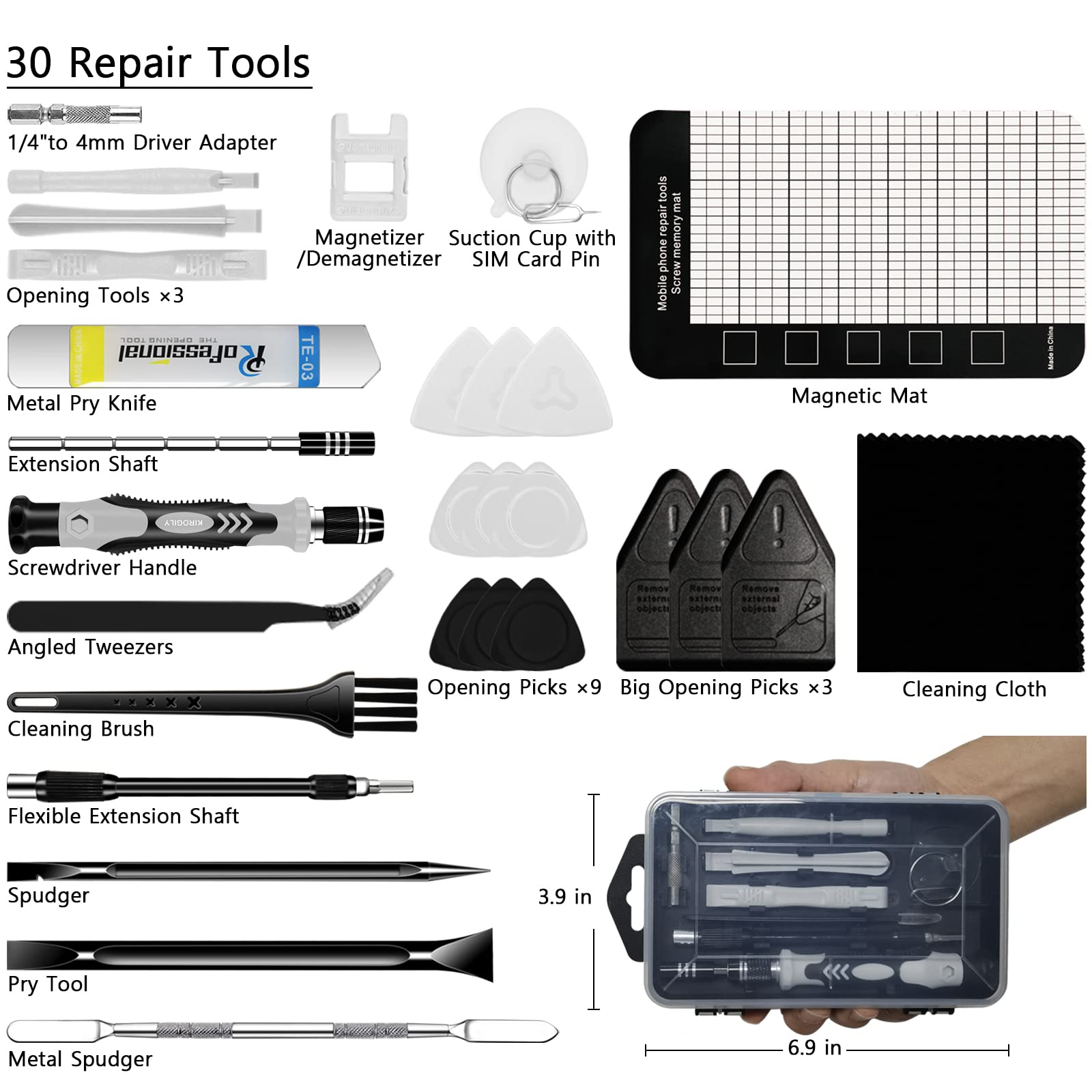 135 in 1 Precision Screwdriver Set, Computer Screwdriver Kit, Laptop Repair Tool Kit, Electronics Repair Tool Kit for PC MacBook Cell Phone iPhone Nintendo Switch PS4 Xbox Controller(Grey)