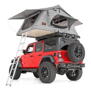 Rough Country Roof Top Tent | Rack Mount | 12V Accessory & LED Light Kit - 99050, 3 Person, Camping & Hiking