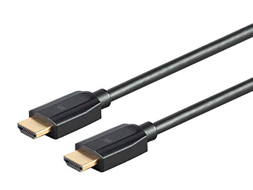 Monoprice 8K Ultra High Speed HDMI Cable - HDMI 2.1, 8K@60Hz, 4K@120Hz, 48Gbps, HDR, VRR, 15ft, Black