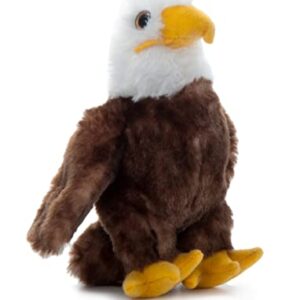 The Petting Zoo Bald Eagle Stuffed Animal Plushie, Gifts for Kids, Wild Onez Babiez Zoo Animals, Eagle Plush Toy 6 inches