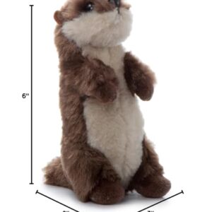 The Petting Zoo River Otter Stuffed Animal Plushie, Gifts for Kids, Wild Onez Babiez Wildlife Animals, River Otter Plush Toy 6 Inches