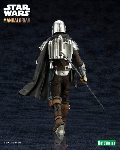 Kotobukiya Star Wars: The Mandalorian & Grogu with Beskar Staff ARTFX+ Statue, Multicolor