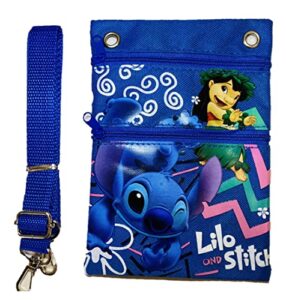 lilo stitch blue mini cross body shoulder multi purpose small crossbody bag