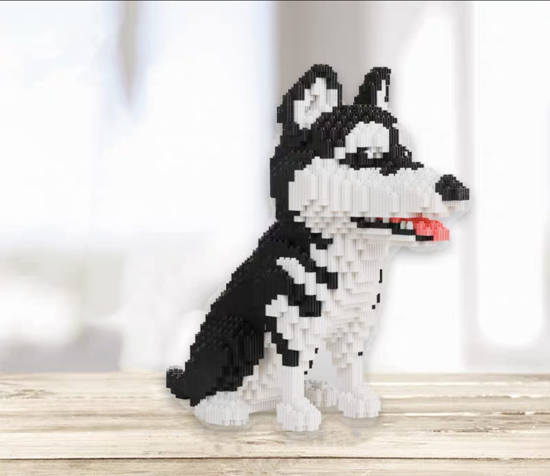 BDYDT Dog Husky Micro Building Blocks Set（2524PCS） Gift for Adults and Kids