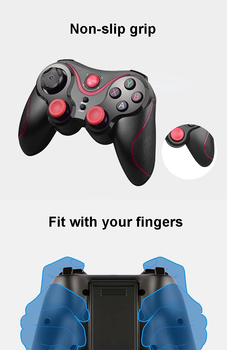 Megadream Android Game Controller, Key Mapping Function Wireless Gaming Controller Gamepad Compatible with PUBG Mobile, Call of Duty Mobile, for Android Phone & Tablet, Samsung, Redmi, Motorola, TCL, Oneplus - Not for iOS/PC