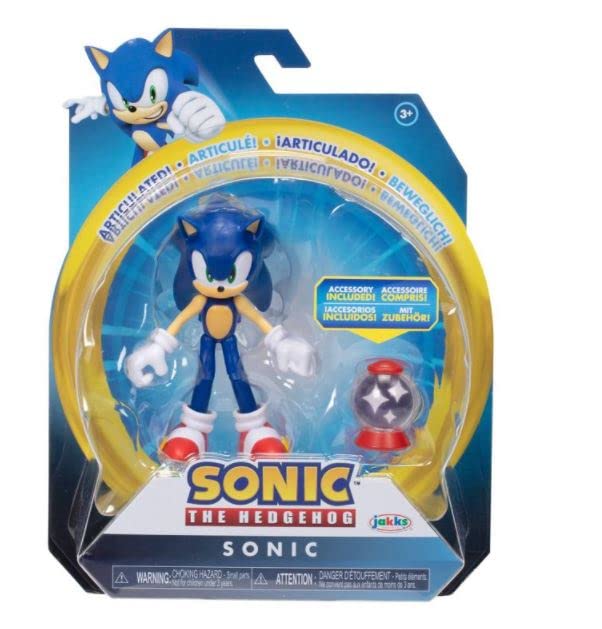 Sonic The Hedgehog 4" Articulated Action Figure Collection (Choose Figure) (Sonic)