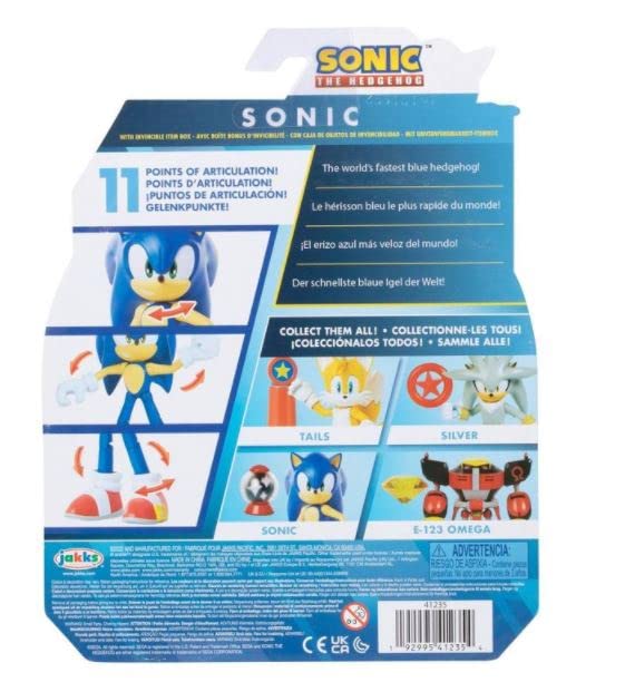 Sonic The Hedgehog 4" Articulated Action Figure Collection (Choose Figure) (Sonic)