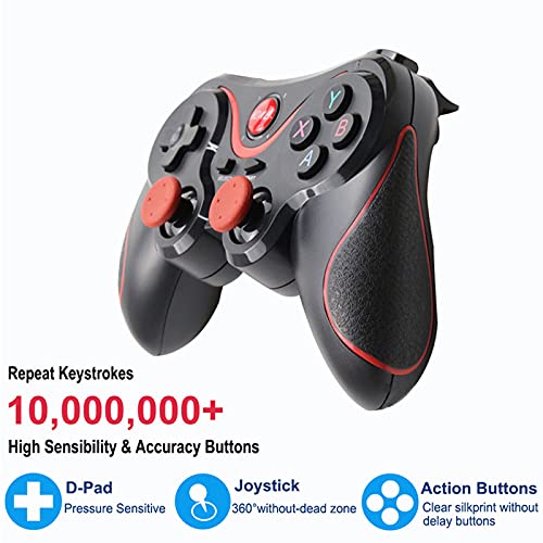 Megadream Android Game Controller, Key Mapping Function Wireless Gaming Controller Gamepad Compatible with PUBG Mobile, Call of Duty Mobile, for Android Phone & Tablet, Samsung, Redmi, Motorola, TCL, Oneplus - Not for iOS/PC