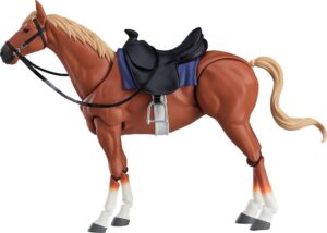 max factory figma horse ver.2 [chestnut wool] non-scale plastic painted action figure, m06819