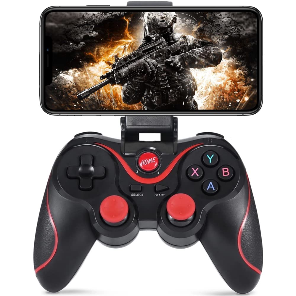 Megadream Android Game Controller, Key Mapping Function Wireless Gaming Controller Gamepad Compatible with PUBG Mobile, Call of Duty Mobile, for Android Phone & Tablet, Samsung, Redmi, Motorola, TCL, Oneplus - Not for iOS/PC