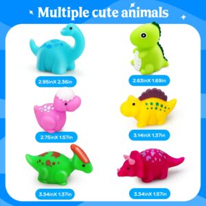 TOY Life Dinosaur Bath Toys for Kids Ages 4-8, Bath Toys for Kids Ages 1-3, Light Up Bath Toys for Boys Girls, Toddler Bath Time Toy, Baby Bath Toys, No Hole Bath Toys, Bathtub Toy for Toddler.