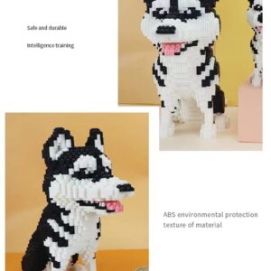 BDYDT Dog Husky Micro Building Blocks Set（2524PCS） Gift for Adults and Kids