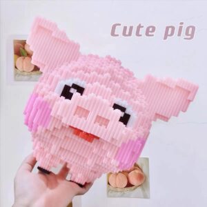 BDYDT Animal Pig Micro Building Blocks Set（2745PCS） Gift for Adults and Kids