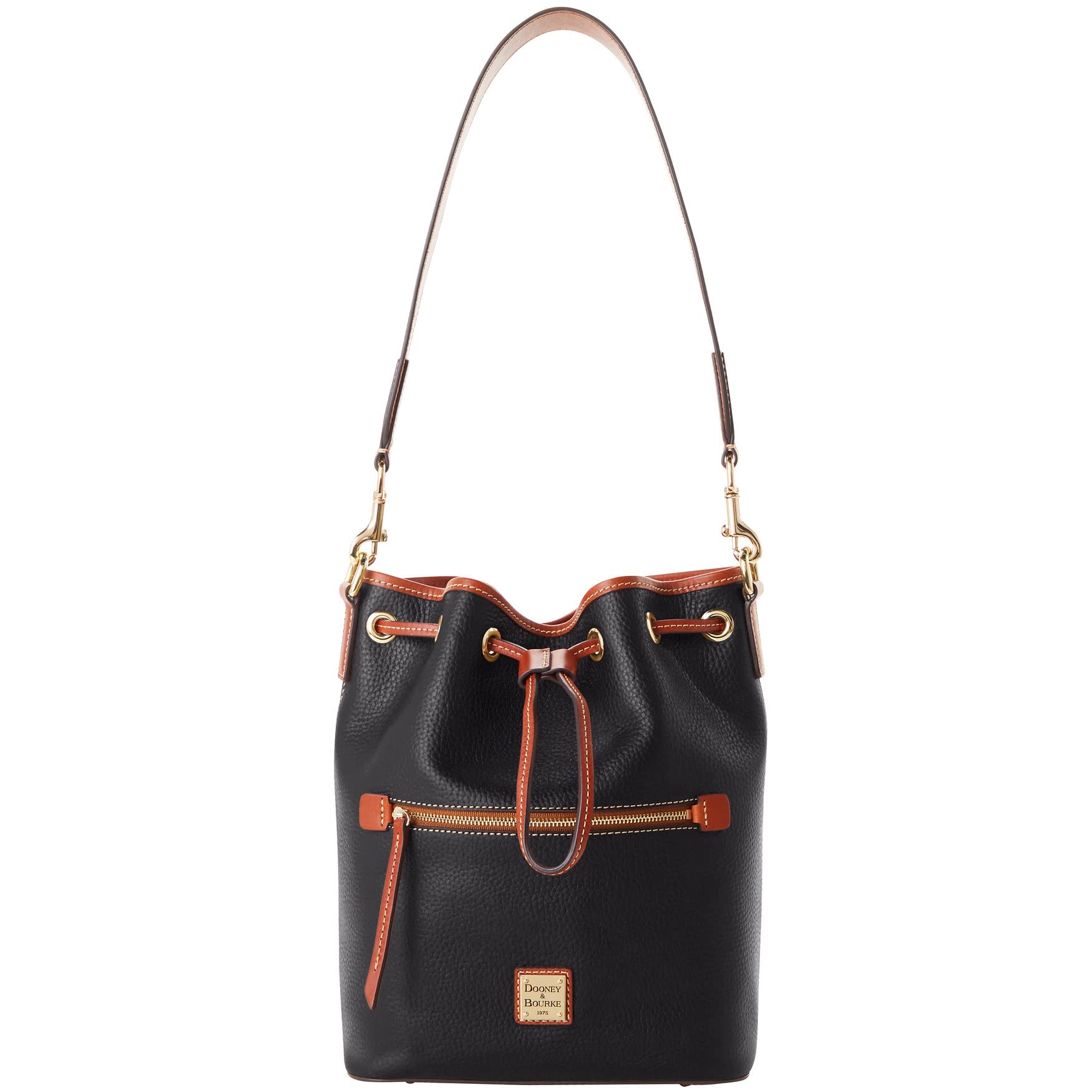 Dooney & Bourke Handbag, Pebble Grain Drawstring - Black