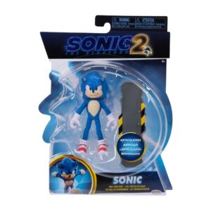 sonic the hedgehog 2 the movie 4" articulated action figure collection (sonic)