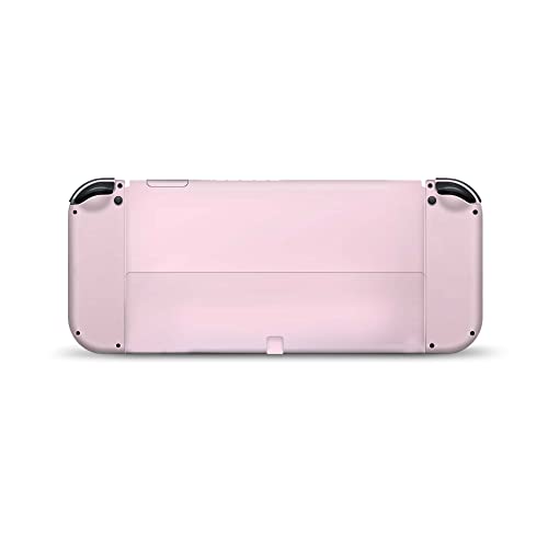 Tacky Design Classic Solid Color Skin Compatible with Nintendo Switch OLED Skin- Vinyl 3M Stickers Set - Simple Color Compatible with Joy Con, Console, Dock - Decal Full Wrap (Baby Pink)