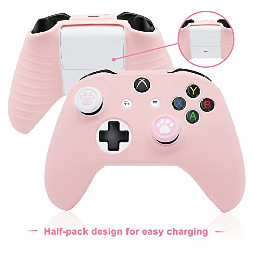 BRHE Xbox Ones Controller Skin Cover,Anti-Slip Silicone Cover Skin Case for Xbox Ones/X Controller with Thumb Grips Caps x 2