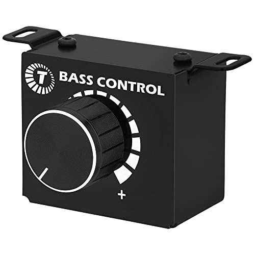 Taramps Universal Bass knob Control Car Bass Controller Volume Regulator Knob Amplifier RCA Audio ON/Off for Amp, Durable, Volume Remote, Black, Small, Adjuster