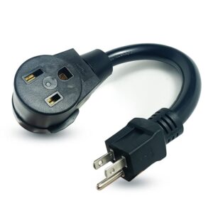 welding 15a to 50a adapter cord 5-15 male plug to welding 6-50 female receptacle， 12inch