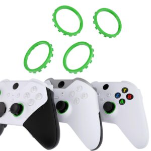 extremerate replacement accent rings for xbox elite series 2 core | for elite series 2 | for xbox one elite | for extremerate asr version shell for xbox series x/s controller - green