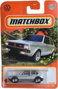 matchbox 1976 volkswagen golf mk1 - silver - 25/100