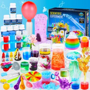 science kit for kids,80 science lab experiments,scientist costume role play stem educational learning scientific tools,birthday gifts and toys for 8 years old boys girls kids