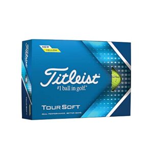 titleist tour soft yellow golf balls