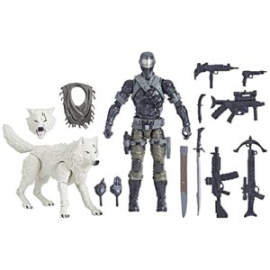 g. i. joe wolf classified series snake eyes & timber action figures 52 collectible premium toys, 6-inch scale, custom package art, f4321