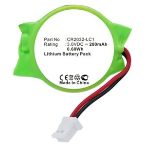 mpf products 200mah cr2032-lc1 cmos pram battery replacement compatible with sony playstation 3 ps3 video game console