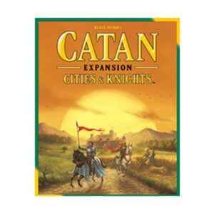 catan cities & knights board game expansion | strategy adventure family for adults and kids ages 12+ 3-4 players average playtime 90 minutes made by studio for 3 to 4 players