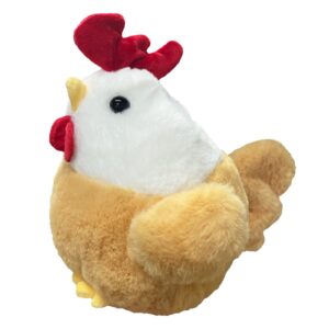 aucooma chicken stuffed animal plush, cute stuffed chicken plushie toy gifts for kids 9"