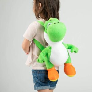 Seven Times Six Nintendo Super Mario Bros Yoshi 3D Plush Character Backpack