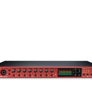 Fo­cus­rite Clar­ett+ Oc­to­Pre Pro­fes­sion­al Qual­ity 8-in/8-out ADAT Mic Preamp for Mu­sic Pro­duc­tion, with High Dy­nam­ic Range, Ul­tra-low Noise, and All-ana­logue Air